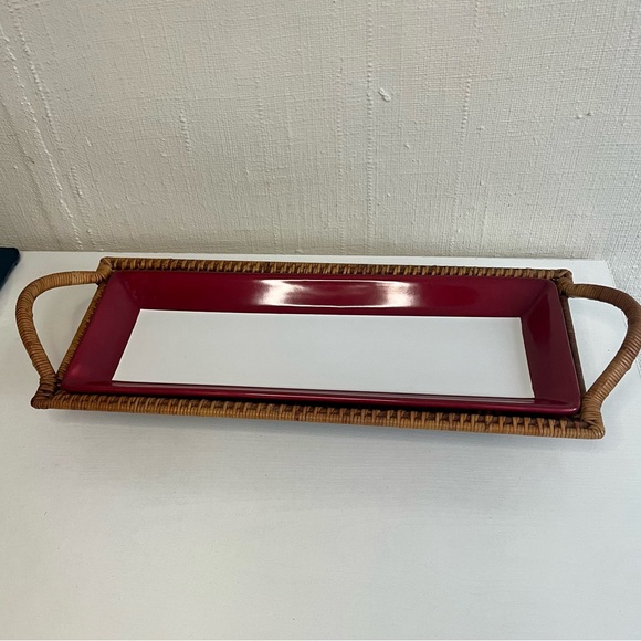 Pampered Chef | Dining | Pampered Chef Woven Selections Wicker Tray ...